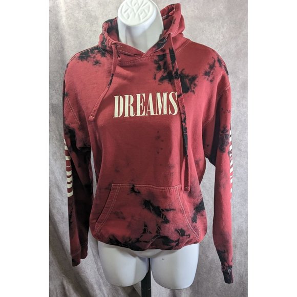 PacSun | Tops | Pacsun Red And Black Tie Dye Dreams Hoodie | Poshmark